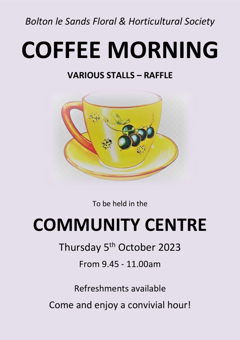 Coffee Morning with Stalls and Raffle